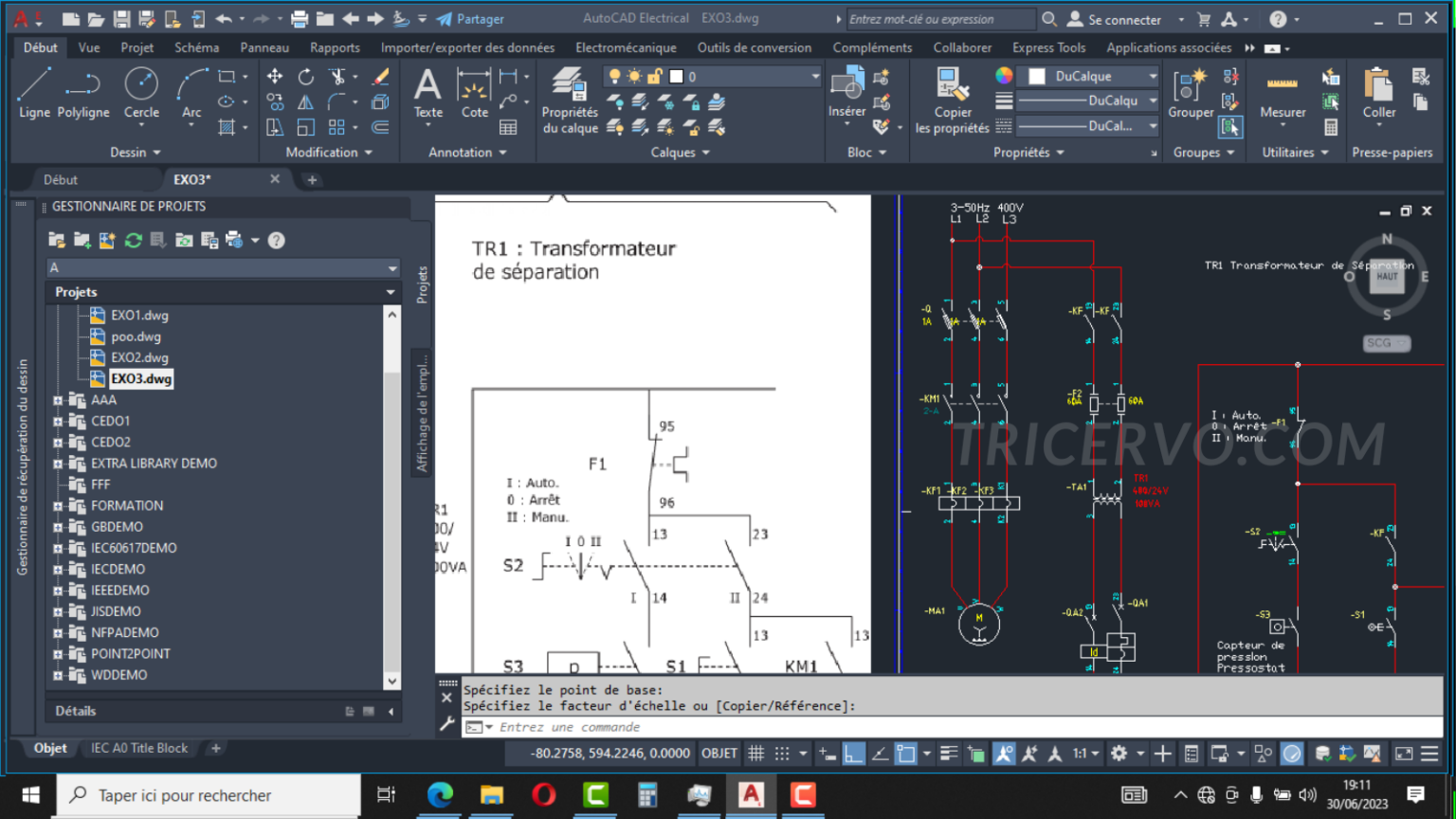 Spéciale formation en AUTOCAD ELCTRICAL: électricité Bâtiment et industrielle - TriCERVO